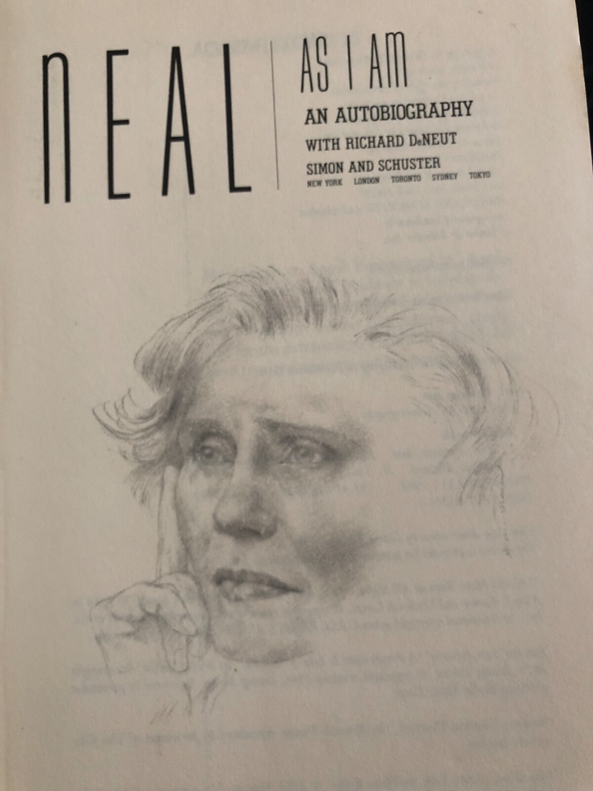 PATRICIA NEAL AUTOGRAPHED "AS I AM" SIGNED FIRST EDITION-PSA/DNA Free ...