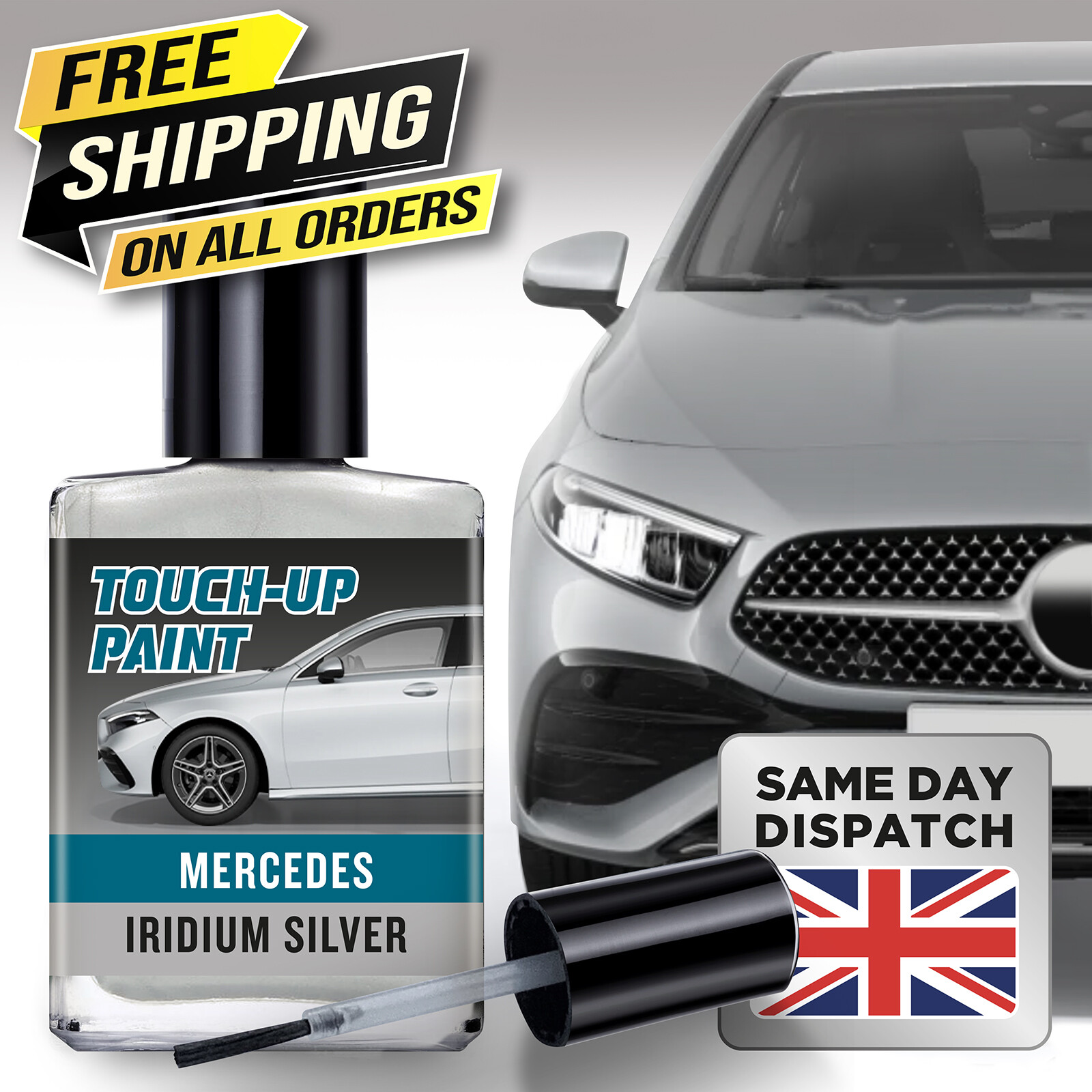 Mercedes Iridium Silver 775 Touch Up Paint Repair Kit for chips and ...