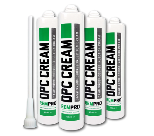 Rempro 4 x 400ml Damp Proofing Course Cream - DPC Wall Injection ...