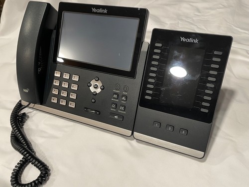 yealink phone with additional attached color module | eBay