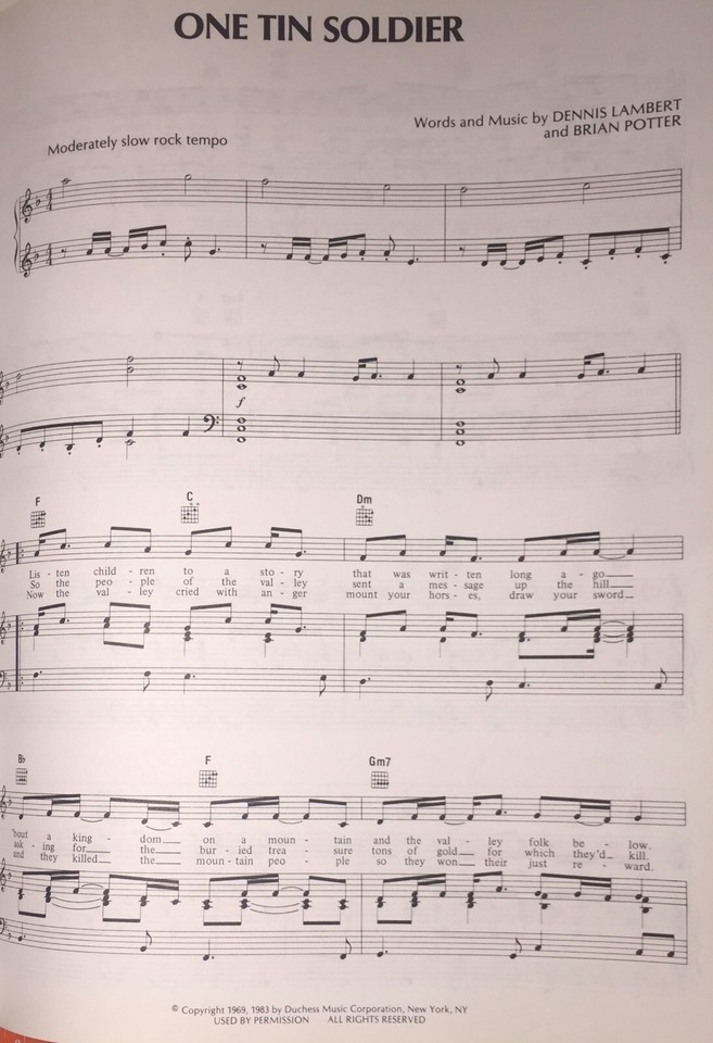 Songs Of The 60s Decade Series Song Book Piano Guitar Vocal Sheet Music ...