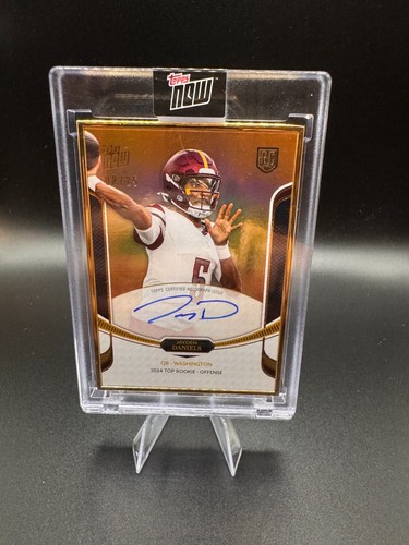 2024 Topps Now Jayden Daniels Rookie Campaign SSP Auto /25 Washington ...