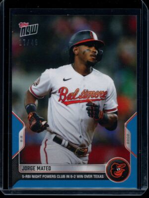2022 Topps Now #644 Jorge Mateo Blue Parallel Card #d 17/49 | eBay