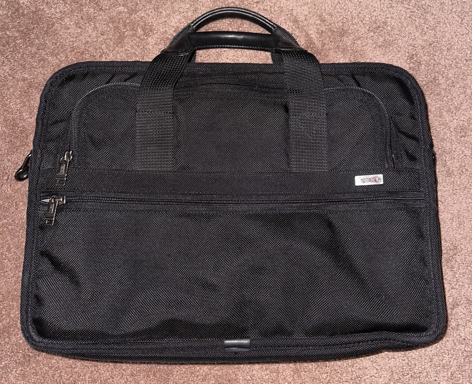 TUMI Alpha Black Nylon Ballistic Messenger Laptop Bri… - Gem