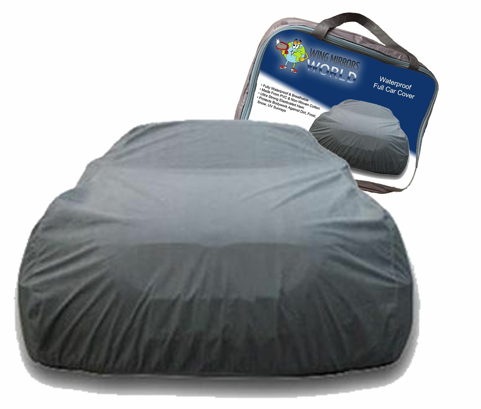 Full Car Cover Medium New Fully Breathable Water Resistant Indoor Car ...