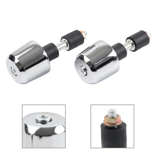 Pair 7/8" 22MM Universal Motorcycle Handle Bar End Plug Handlebar Grip ...