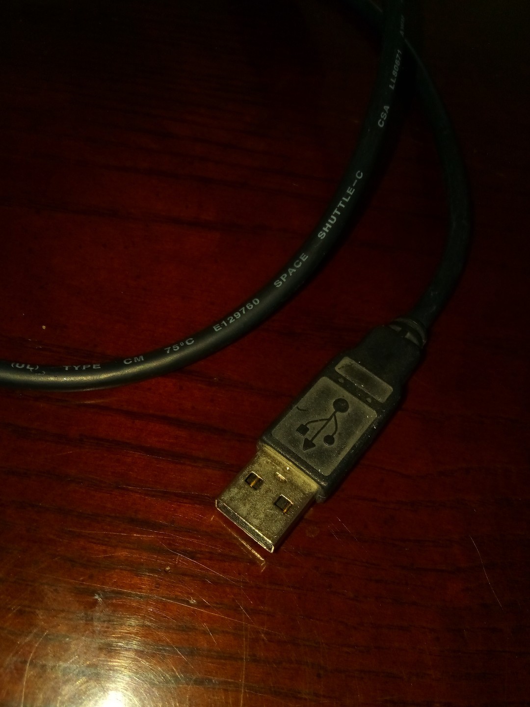 usb shielded 28AWG/2C+24AWG/2C (UC) TYPE CM 75° E129760 SPACE SHUTTLE-C ...