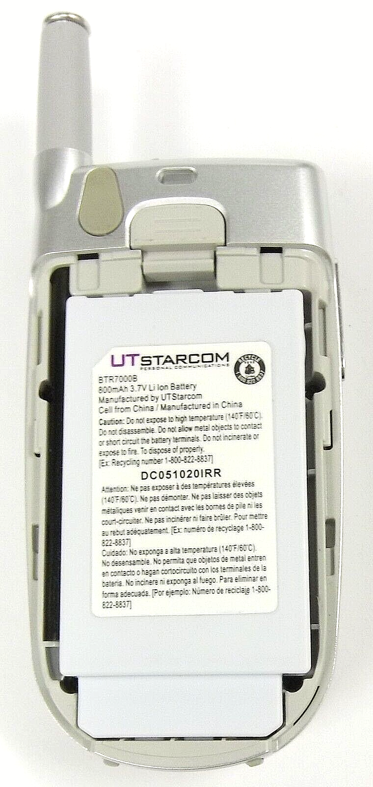 UTStarcom CDM-7000 / PLS7000SP - Gray & Silver - Very Rare Flip Phone ...