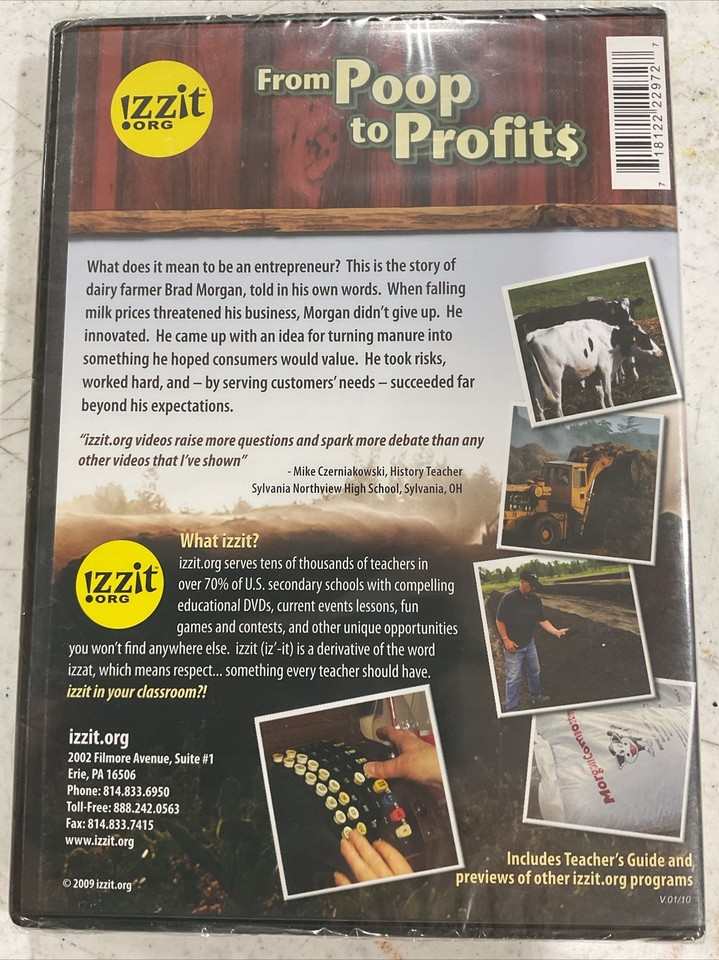From Poop to Profits: The Essential Element Is Freedom DVD | eBay