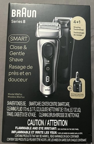 Braun Series 8 SMART 4+1 Shaving Kit w/ Smart-Care Center 8567cc BRAND ...