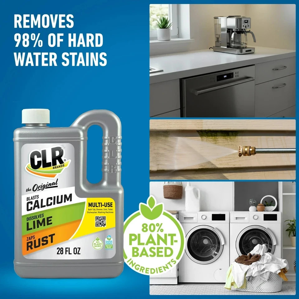 CLR Calcium Lime & Rust Remover Multi-Use Household Cleaner 28 fl oz | eBay