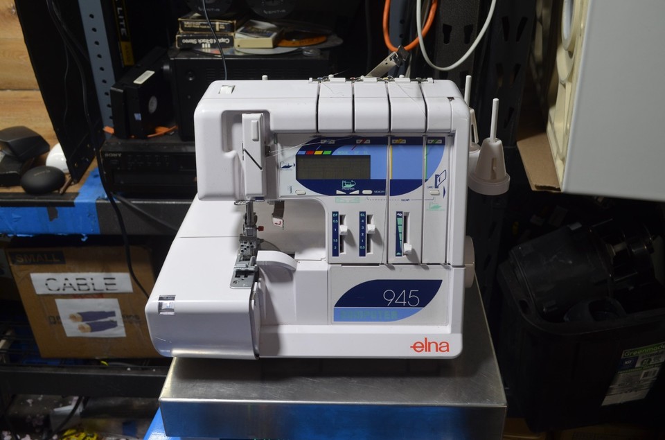 RARE Elna 945 Computer Serger 5 Thread TESTED WORKS READ description | eBay