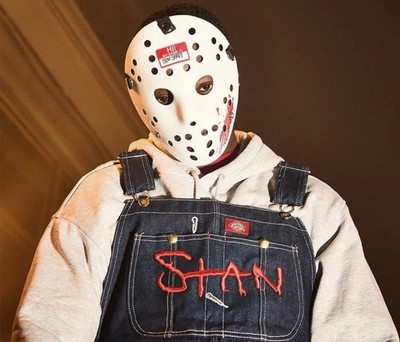 OFFICIAL Eminem Slim Shady Hockey Mask “Hi My Name Is” Hockey Mask | eBay