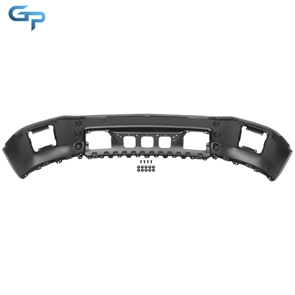 Black W/o Sensor Hole Split-Type Front Bumper For GMC Sierra 1500 14 ...