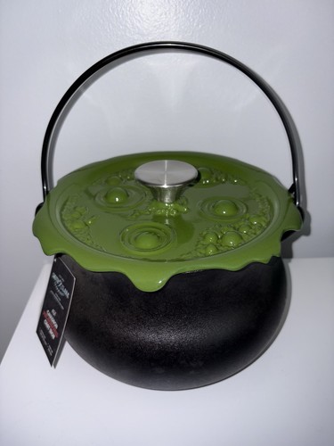 Smith And Clark Halloween Cast Iron Cauldron With Green Bubble Lid | eBay