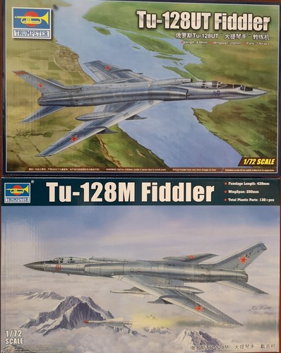 LOT TUPOLEV Tu-128M & Tu-128UT FIDDLER - TRUMPETER 1/72 PLASTIC KIT | eBay