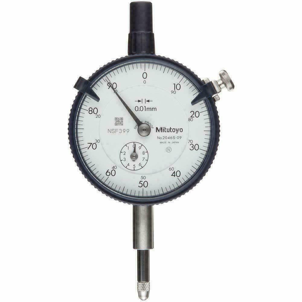 Mitutoyo 2046A Dial Indicator with Chuck Iso Type 10mm 0.01mm for sale ...