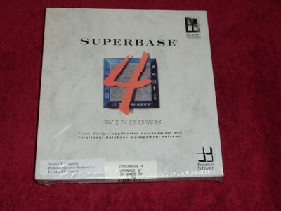 Superbase 4 Rev. 1.30 Vintage upgrade for windows ver. Superbase New Sealed | eBay