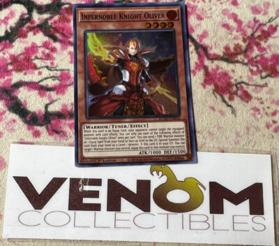 1x (M/NM) Infernoble Knight Oliver ROTD-EN014 Super Rare 1st Edition ...