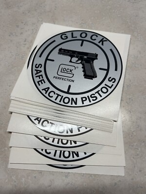Glock OEM Safe Action Pistols Vinyl Sticker Decal 4" Total Of 20 New | eBay