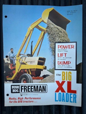 Vintage Original Bush Hog Freeman Big 4000 XL Loader Utility bucket ...