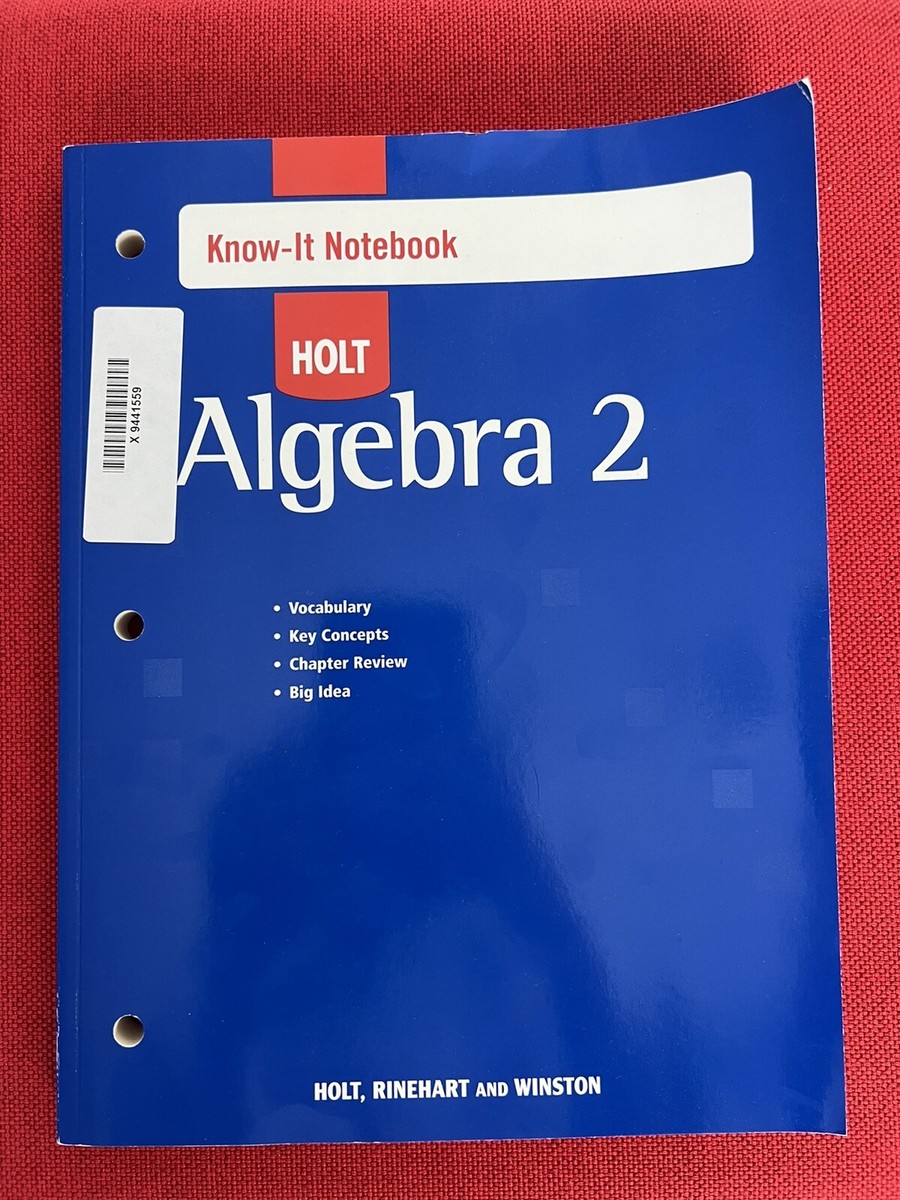 Algebra 2 Book Holt Algebra 2 (Hardcover) | Quail Ridge Books