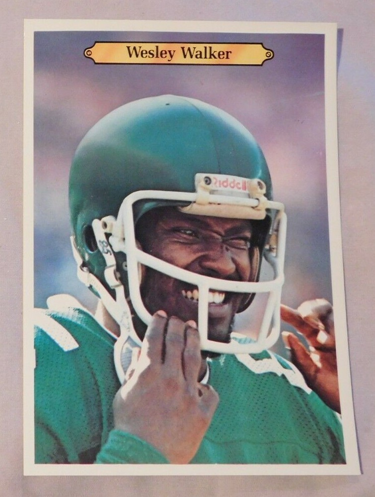 Wesley Walker New York Jets 1980 Topps Jumbo 5x7 Football Card #5 nm-mt ...