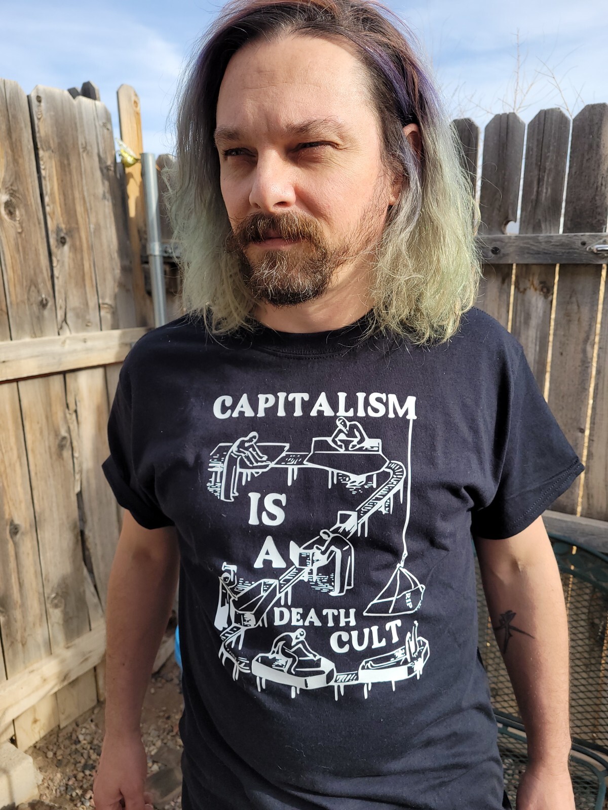 CAPITALISM IS A DEATH CULT t shirt TSHIRT unisex ANARCHIST LEFTIST ...