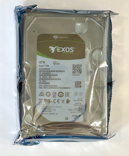 BRAND NEW SEAGATE ST8000NM000A EXOS 7E8 3.5" 8TB SATA 6Gb/s 7.2K RPM ...