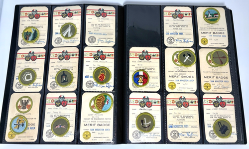 1960s Boy Scouts Merit Badge Album Complete 1 Scout Collection, Houston ...