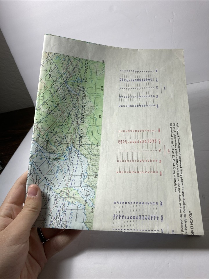 STS-45 Edition 1 Ground Track Mission Chart | eBay