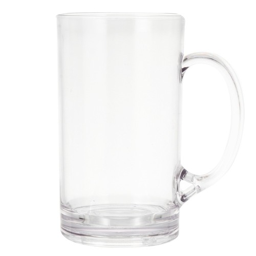 2 Pack Transparent Beer Mug Glass Handle Drinking Cup Clear Mugs | eBay