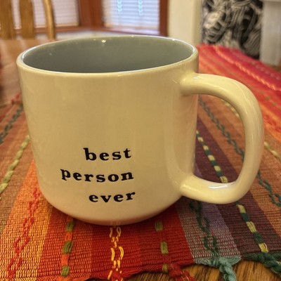 Threshold Stoneware Best Person Ever Mug Coffee Tea Cup Target Light ...