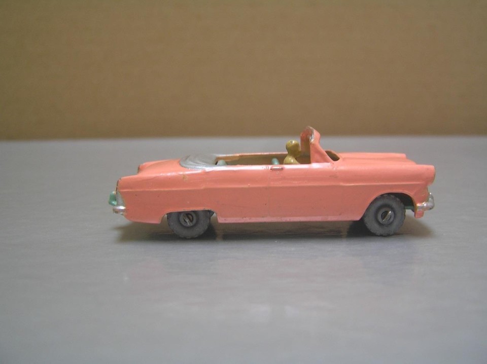 Matchbox Moko Lesney #39 Ford Zodiac Convertible Metal Wheels NM ...