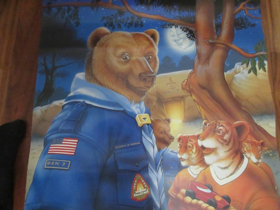 1994 BOY SCOUTS OF AMERICA Recruitment Poster 22" x 30" Artist: KEVIN ...