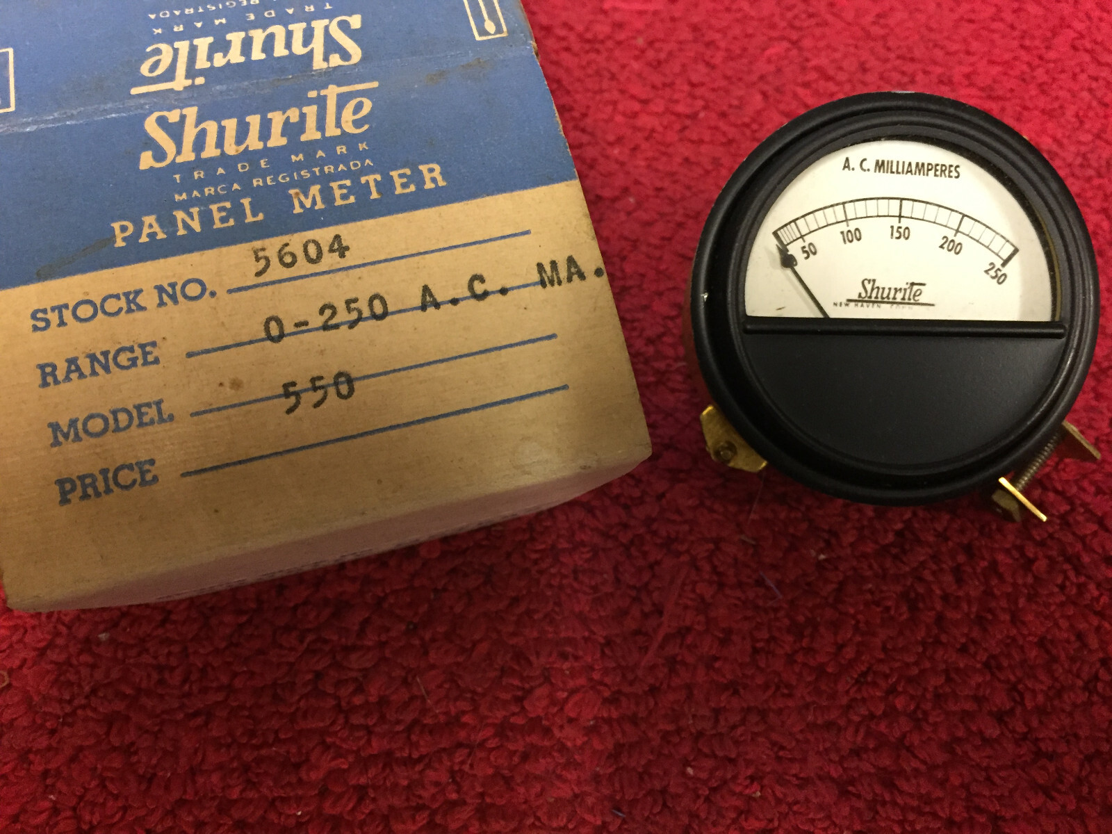 5604 SHURITE 0-250 AC MA MODEL 550 | eBay