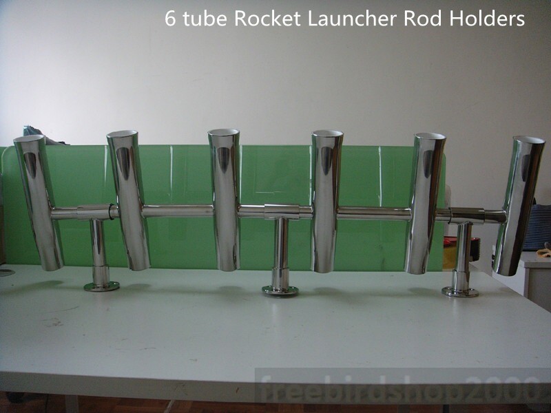 360 Deg Adjustable Stainless Rocket Launcher Rod Holders 4/5/6/7/8 ...