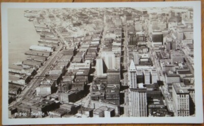 Seattle, WA 1940 Realphoto Postcard: Aerial/Birdseye View- Washington ...