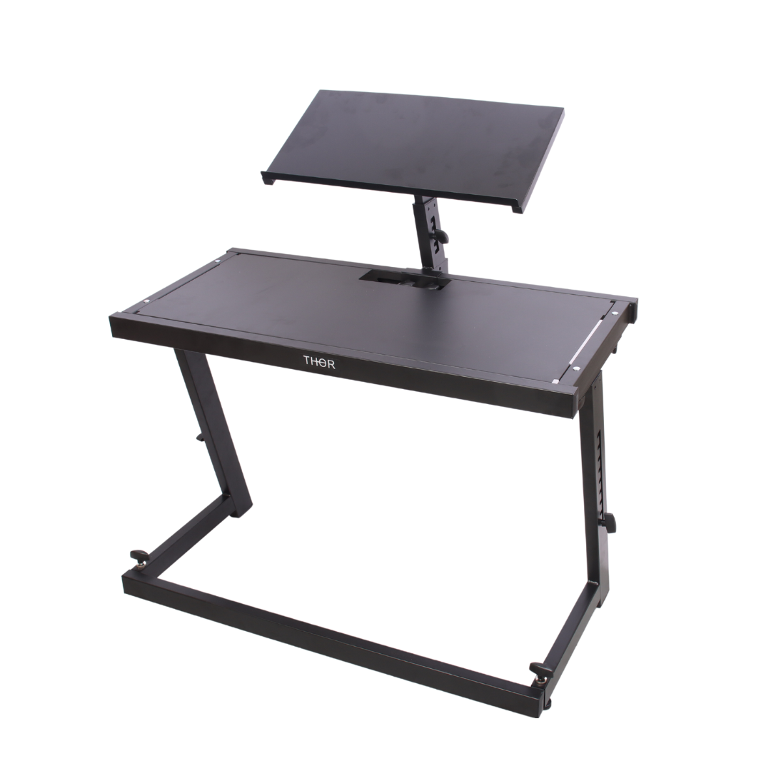 Thor DJS002 DJ Deck Stand CDJ Controller Mixer Laptop Workstation inc ...