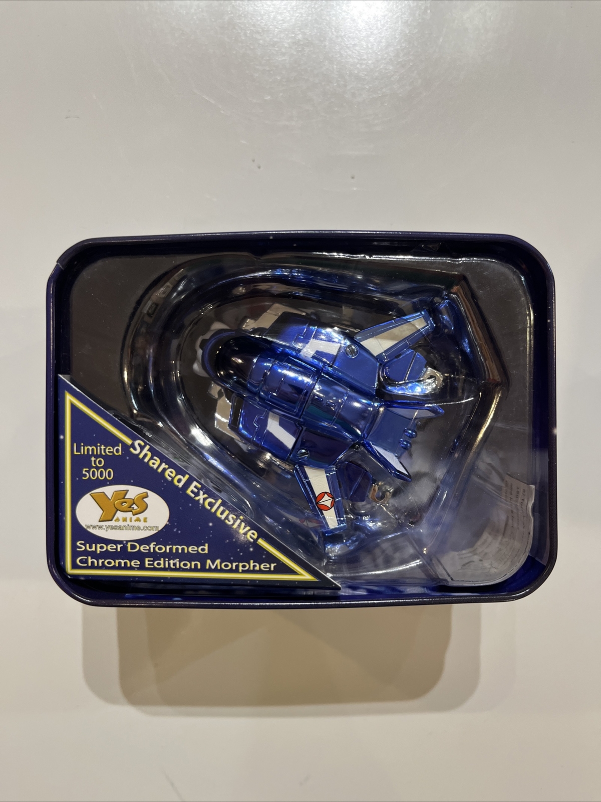 Robotech VF-1S Fokker Super Deformed Chrome Edition Morpher LE 5000 Blue