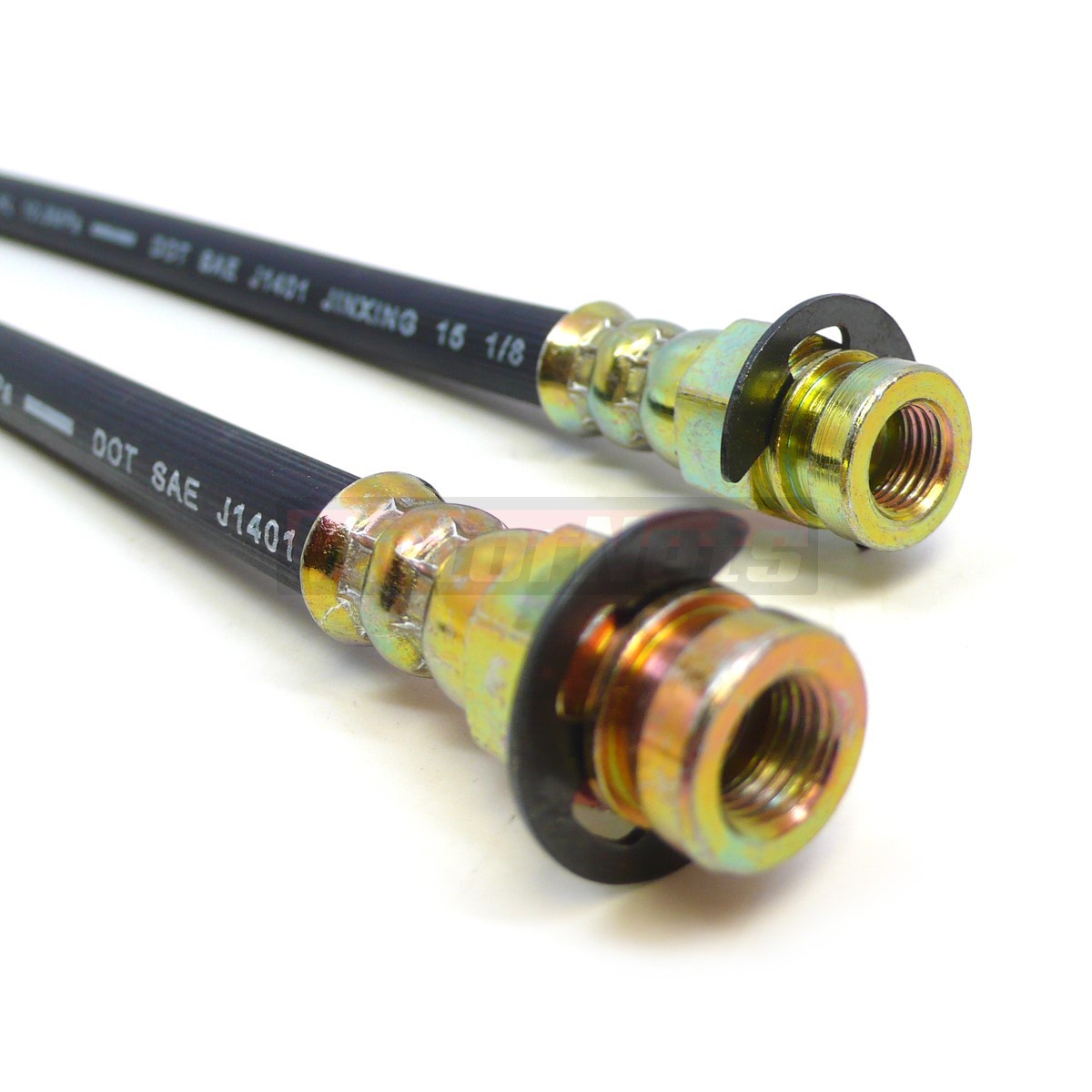 10mm-1.5 Banjo Bolt Disc Brake Rubber Caliper Hose 18" Metric GM Chevy ...