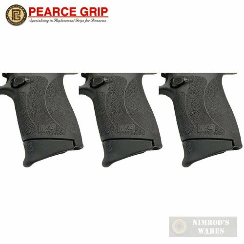 THREE Pearce Grip S&W M&P 9 Shield Plus GRIP EXTENSIONS 10-Rd Mag ONLY ...