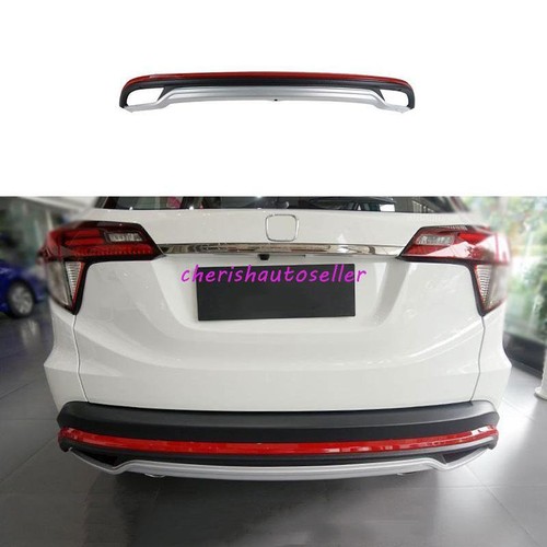 For Honda HR-V Vezel 2019-2021 2022 Red+Black Rear Bumper Lip Diffuser ...