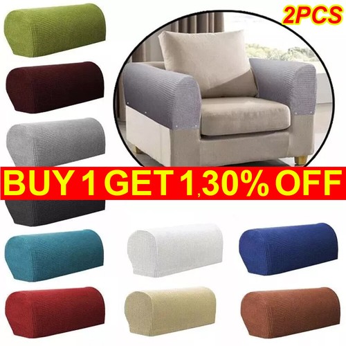 2pcs Removable Arm Stretch Sofa Couch Chair Protector Armchair Covers ...