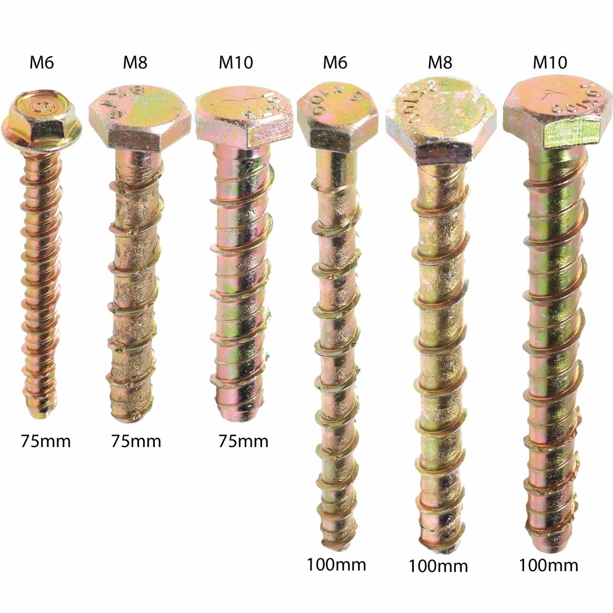 M8 X 150Mm Genuine Thunderbolt Masonry Concrete Anchor, 45% OFF