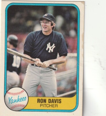 FREE SHIPPING-MINT-1981 Fleer #86 Ron Davis New York Yankees | eBay