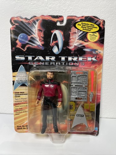 Playmates Toys Star Trek Generations Lt. Commander William Riker Action ...