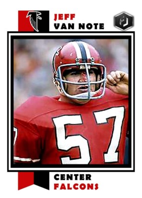 ACEO JEFF VAN NOTE ATLANTA FALCONS CUSTOM HAND MADE ART CARD | eBay
