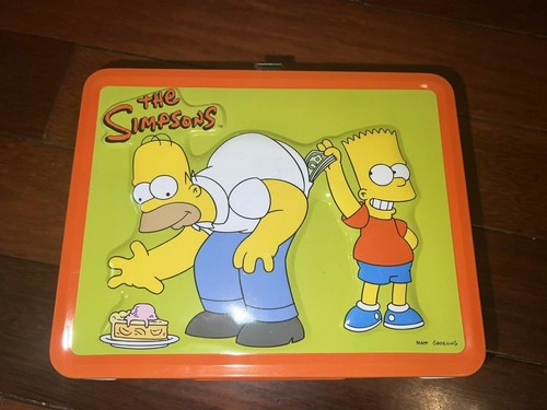 Vintage Simpsons Metal Lunch Box With Thermos (Used) | eBay