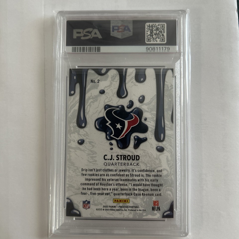 2023 PANINI PRESTIGE CJ STROUD DRIP SSP ROOKIE PSA 9 | eBay